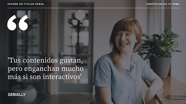 Video citas destacadas | Plantillas de Genially